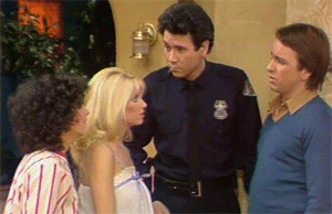 GIF threes company jack tripper janet wood - animated GIF on GIFER