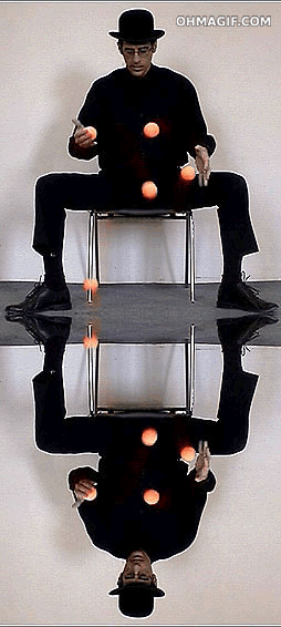 Reflection juggling art design GIF - Find on GIFER