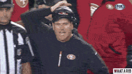 49ers san francisco jim harbaugh GIF - Find on GIFER