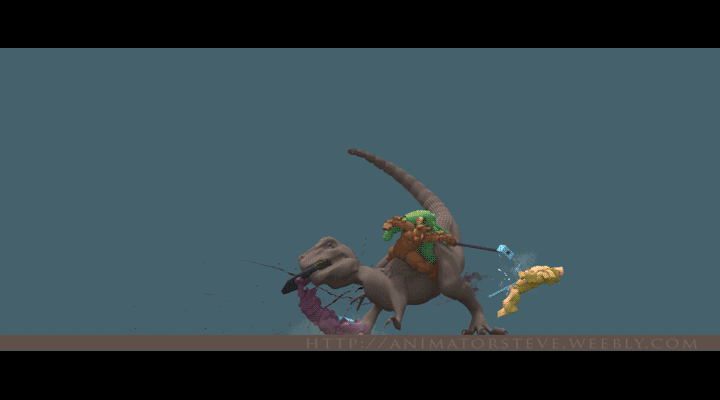 GIF animatorsteve loop fight - animated GIF on GIFER