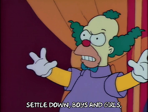 Season 2 episode 9 krusty the clown GIF - Find on GIFER