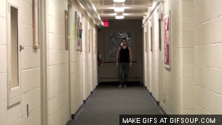 GIF hallway - animated GIF on GIFER