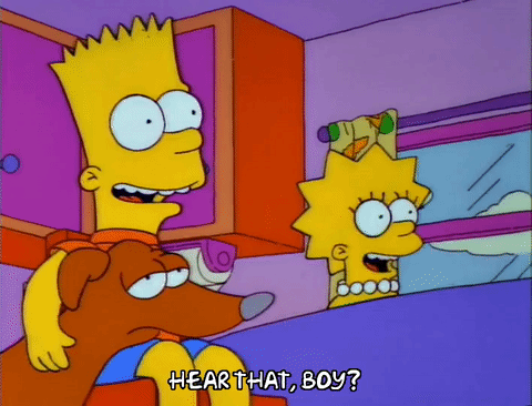 Season 3 dog bart simpson GIF - Find on GIFER