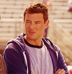 GIF finn hudson glee cory monteith - animated GIF on GIFER