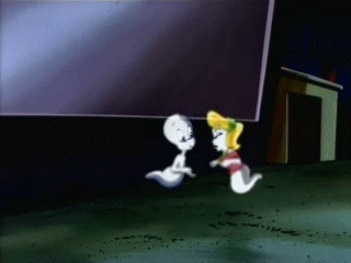 GIF ghost casper kiss - animated GIF on GIFER - by Mazujar
