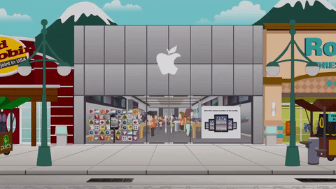 Store apple street GIF - Find on GIFER