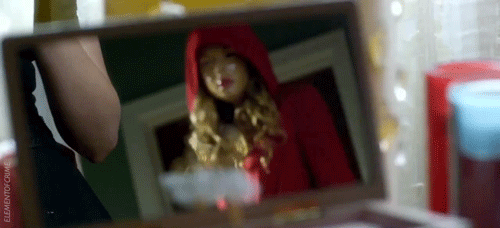 GIF pretty little liars pll red coat - animated GIF on GIFER