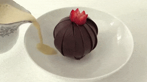 Flower chocolate dessert GIF - Find on GIFER