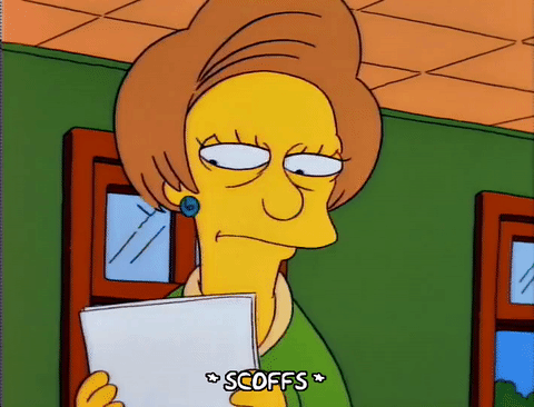 Season 4 episode 7 edna krabappel GIF - Find on GIFER
