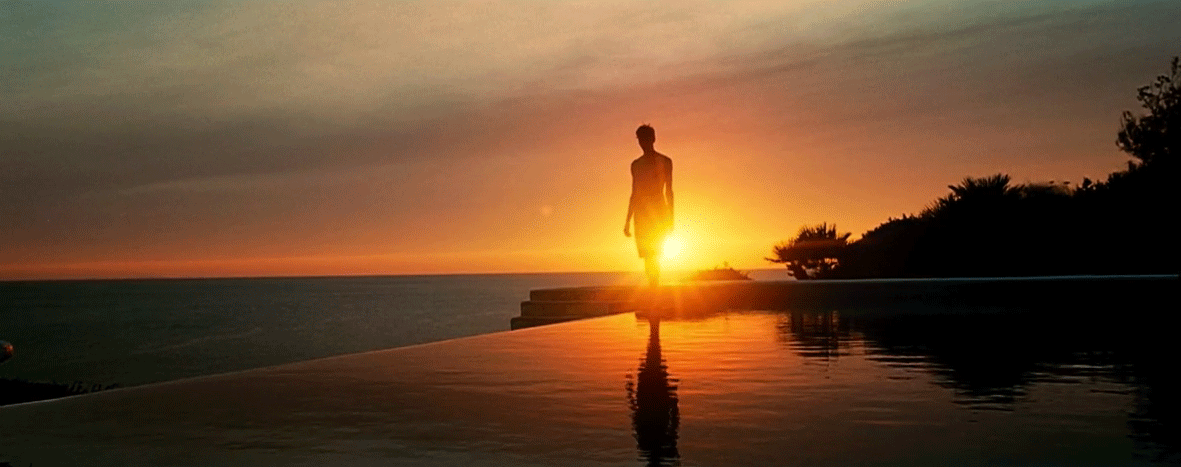 Sunset pool infinity GIF - Find on GIFER