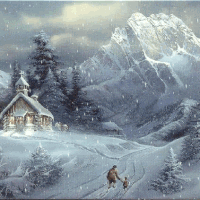 Гифка снегопад идет снег гиф картинка, скачать анимированный gif на GIFER