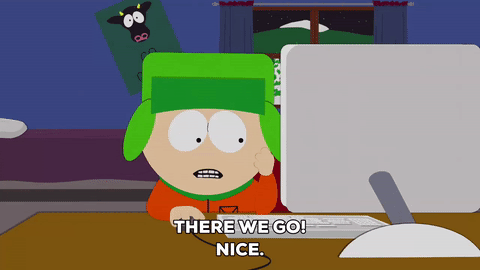 Happy kyle broflovski GIF - Find on GIFER