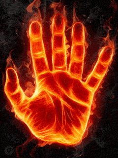 Fire hand GIF - Find on GIFER