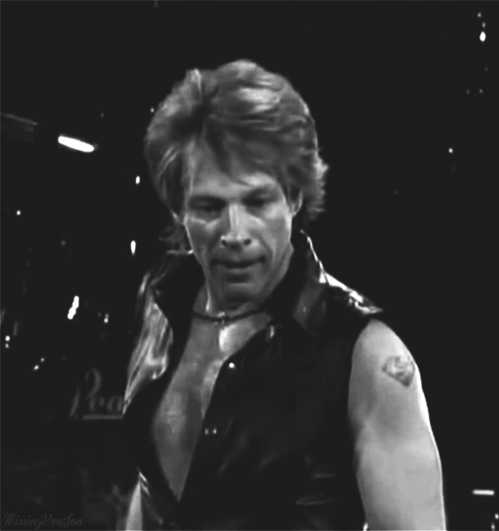 Black and white bon jovi jon bon jovi GIF - Find on GIFER