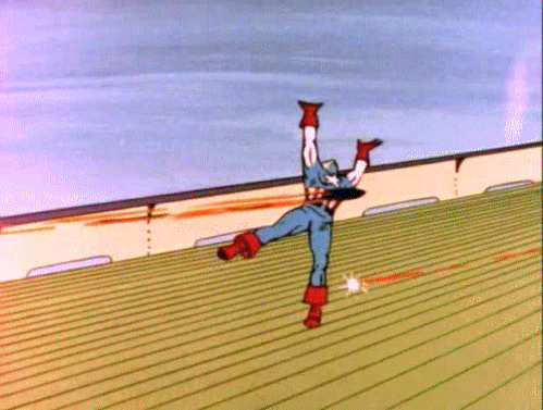 Comics vintage captain america GIF - Find on GIFER