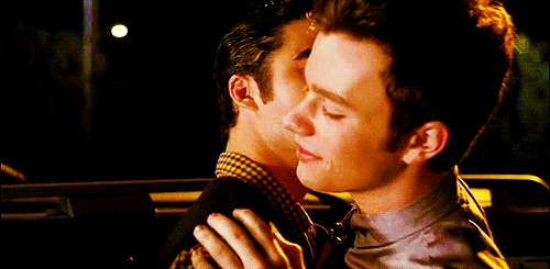 Klaine Kiss Gif