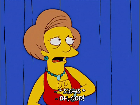 Episode 2 season 14 edna krabappel GIF - Find on GIFER