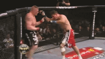 Yves Edwards frames off of Edson Berto's single leg attempt and knocks ...