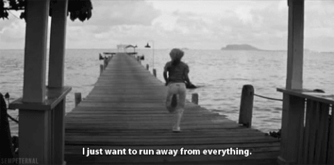 GIF run away - animated GIF on GIFER