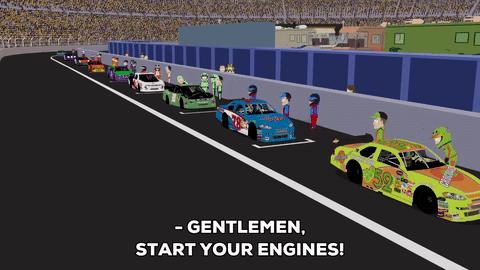 GIF talking cars road - animated GIF on GIFER
