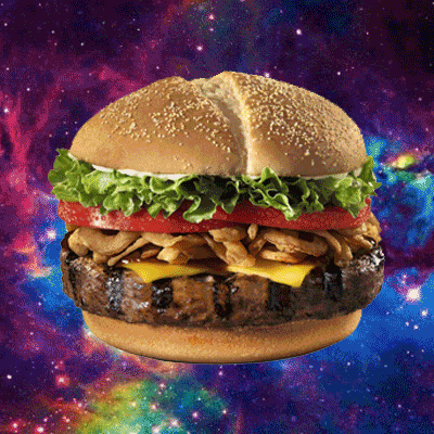 GIF hamburger space food drink - animated GIF on GIFER