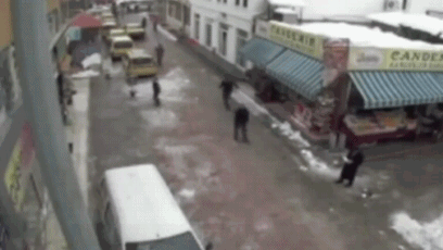 GIF snow falling roof - animated GIF on GIFER