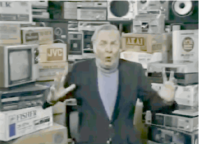 Crazy eddie 80s GIF - Find on GIFER