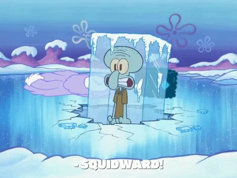 Frozen face off spongebob squarepants season 8 GIF - Find on GIFER