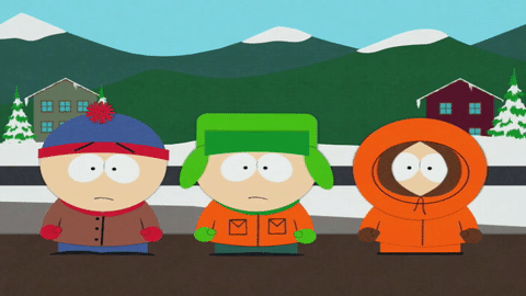 Stan marsh kyle broflovski kenny mccormick GIF - Find on GIFER