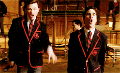GIF glee klaine - animated GIF on GIFER