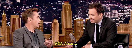 GIF jimmy fallon tonight show robert downey jr - animated GIF on GIFER