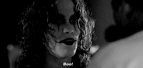 Eric draven black and white boo GIF - Find on GIFER