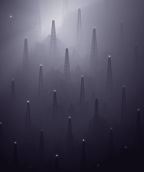 Landscape art illustration GIF - Find on GIFER