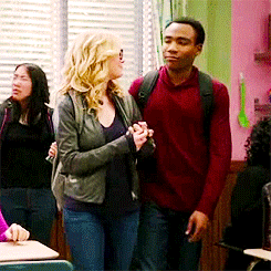Community britta x troy GIF - Find on GIFER