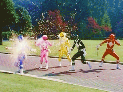 Power rangers black ranger red ranger GIF - Find on GIFER