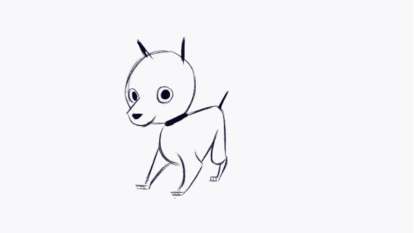 GIF dog drawing 2d animation - animated GIF on GIFER