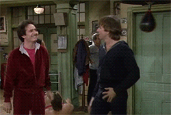 Threes company jack tripper larry dallas GIF - Find on GIFER