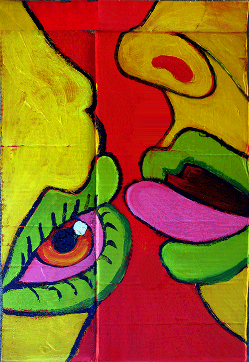 Artists on tumblr eye painting GIF - Find on GIFER