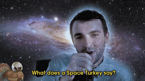 Jamiedubs space turkey this video just keeps on giving GIF - Find on GIFER