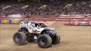 Flip monster truck GIF - Find on GIFER