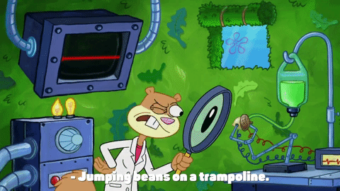 GIF sandys nutmare spongebob squarepants season 9 - animated GIF on GIFER