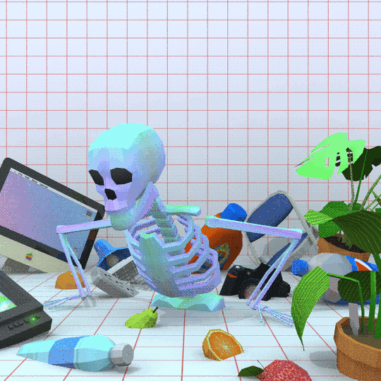 Skeleton stuck GIF - Find on GIFER