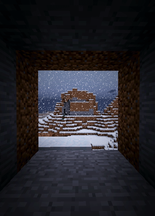 Minecraft Escena De Nieve Nieve... My World In Minecraft | Facebook