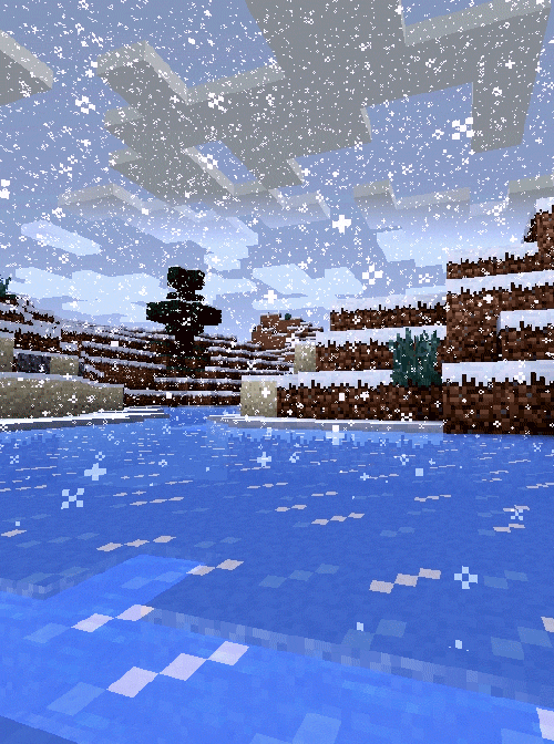 Minecraft gaming snow GIF - Find on GIFER