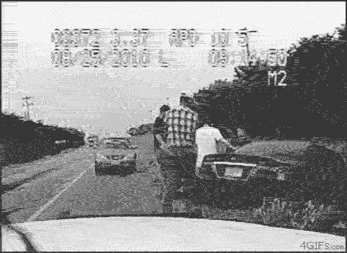 Crash truck dash cam GIF - Find on GIFER