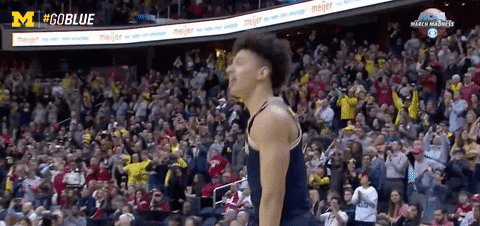 Michigan march madness GIF - Find on GIFER