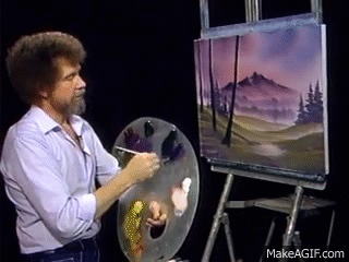Bob ross GIF - Find on GIFER