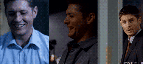 Supernatural laughing dean GIF - Find on GIFER