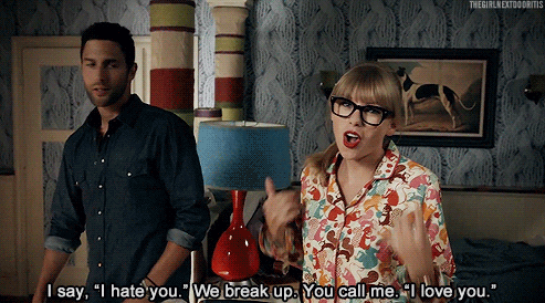 We are never ever getting back toge rojo red lipstick GIF - Encontrar ...