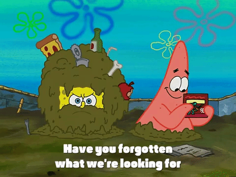 Missing identity spongebob squarepants GIF - Find on GIFER